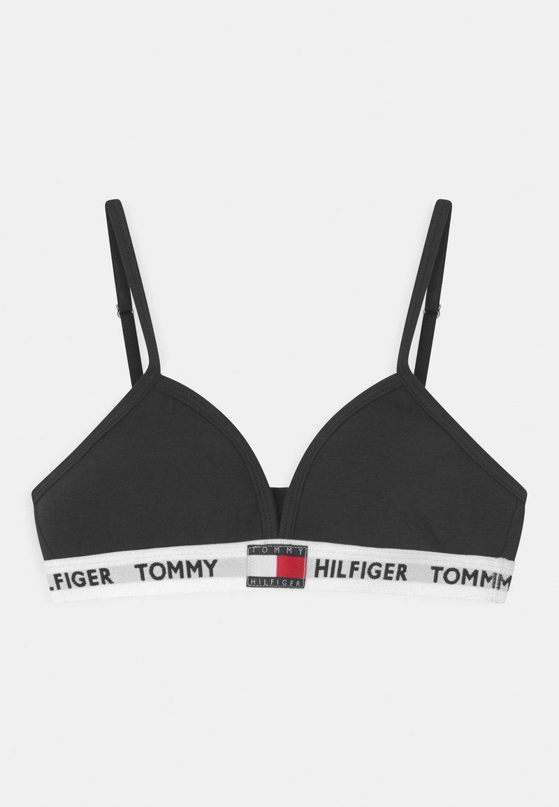Tommy Hilfiger PADDED TRIANGLE BRA - T-shirt bra - black - Zalando
