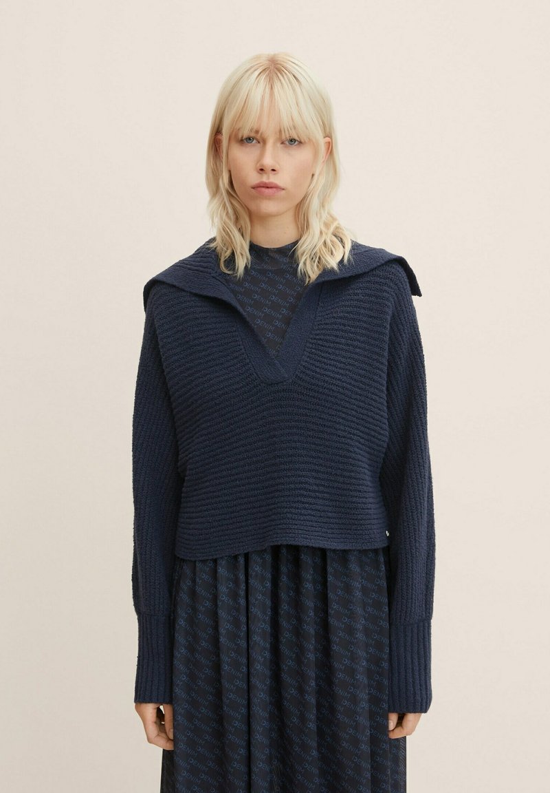 TOM TAILOR DENIM Jumper - sky captain blue/dark blue - Zalando