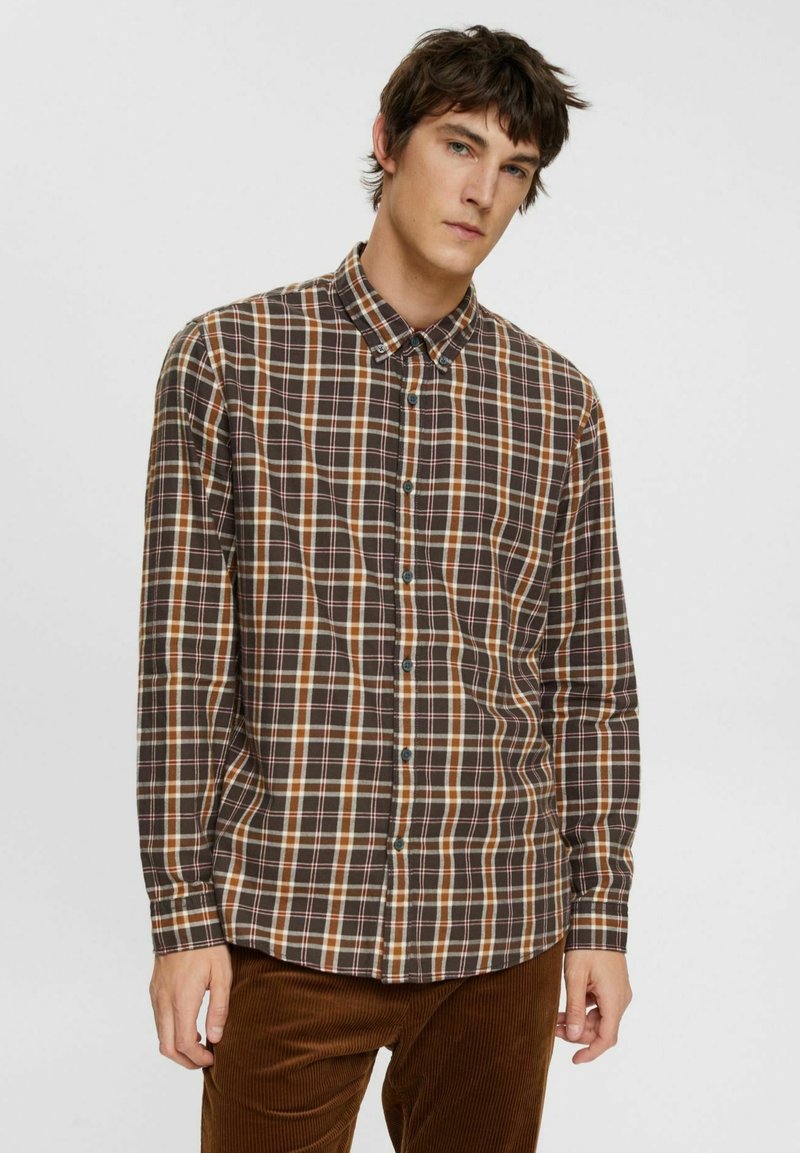 Esprit MIT KAROS - Shirt - dark grey - Zalando.de
