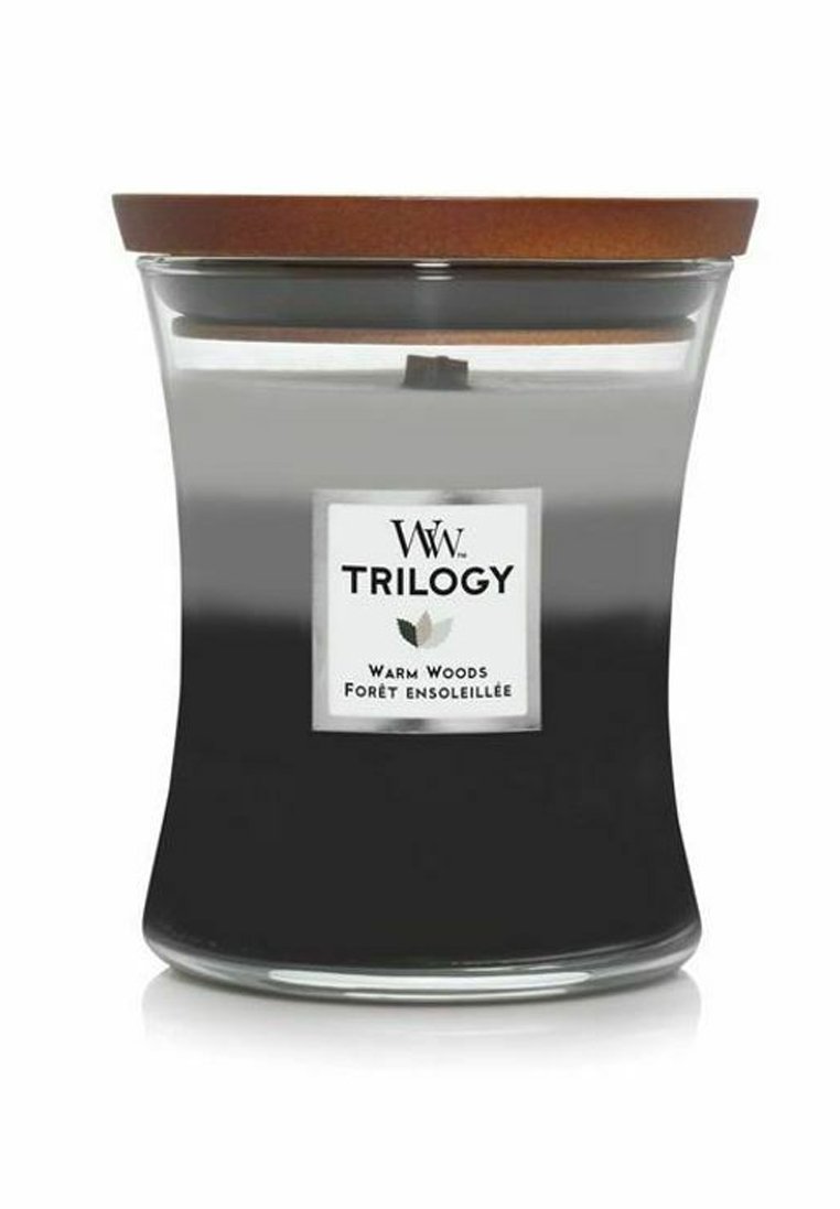Woodwick WOODWICK TRILOGY MEDIUM - WARM WOODS - Duftkerze - - - Zalando.de