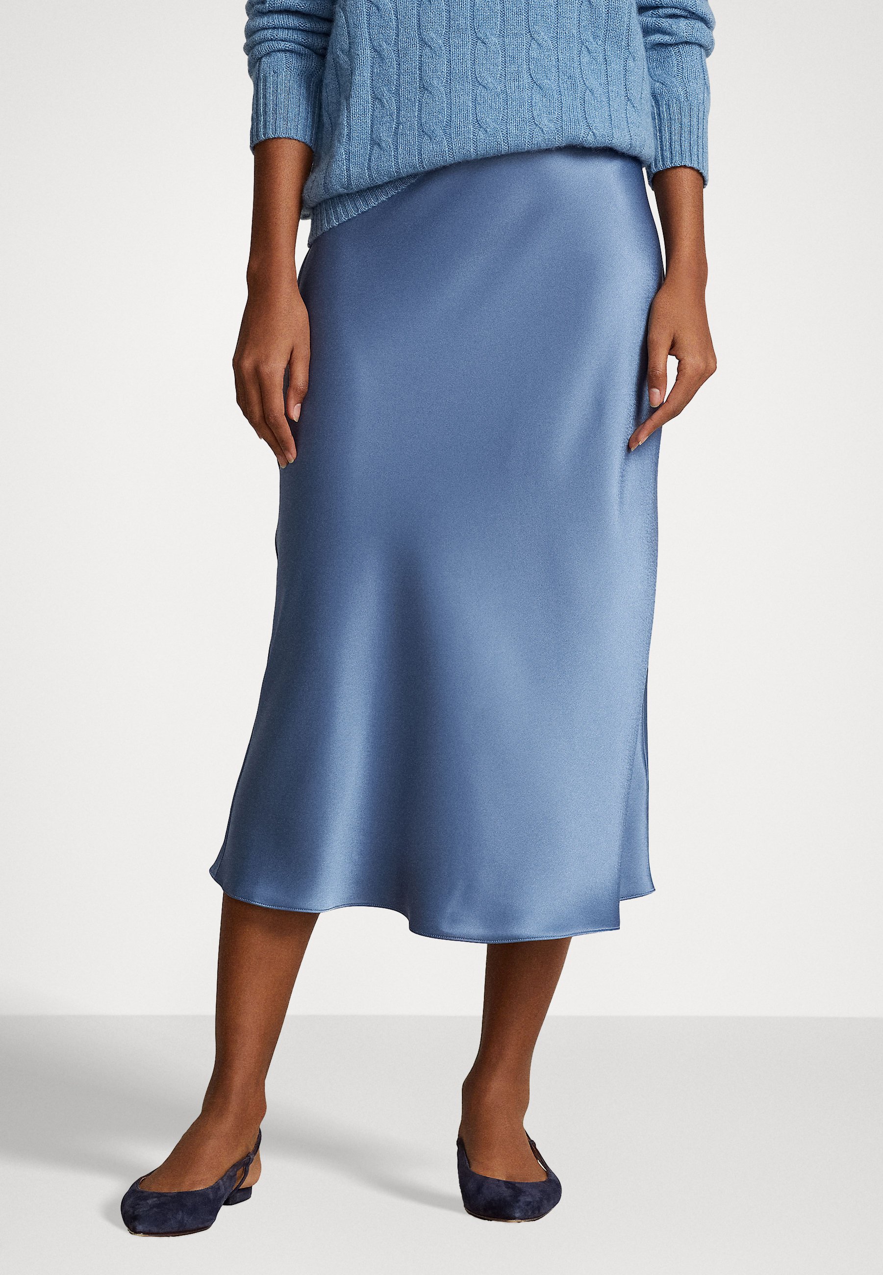 Polo Ralph Lauren AMLA SKIRT MID - A-Linien-Rock - channel blue/blau - Zalando.ch