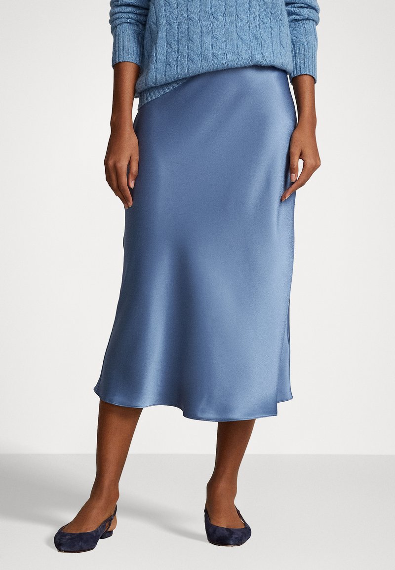 Polo Ralph Lauren AMLA SKIRT MID - Gonna a campana - channel blue/blu - Zalando.it