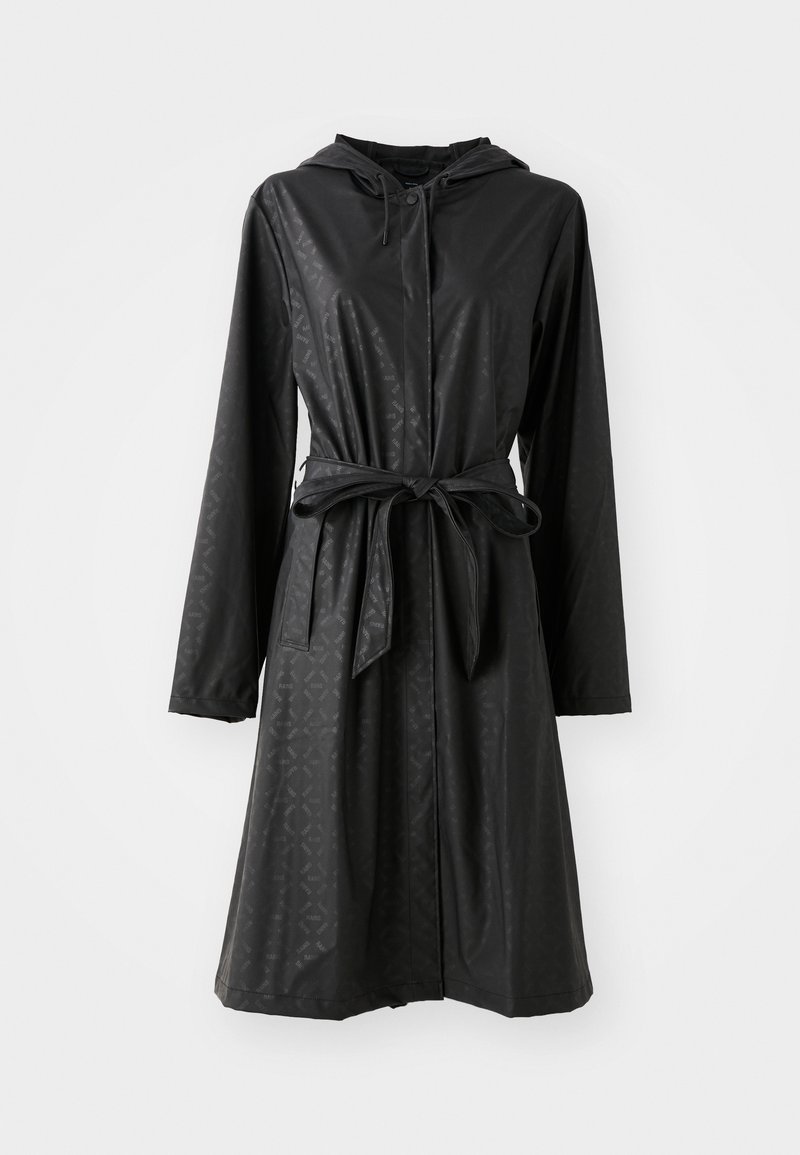 Rains ALINE LONGER - Parka - house/mottled black - Zalando.co.uk