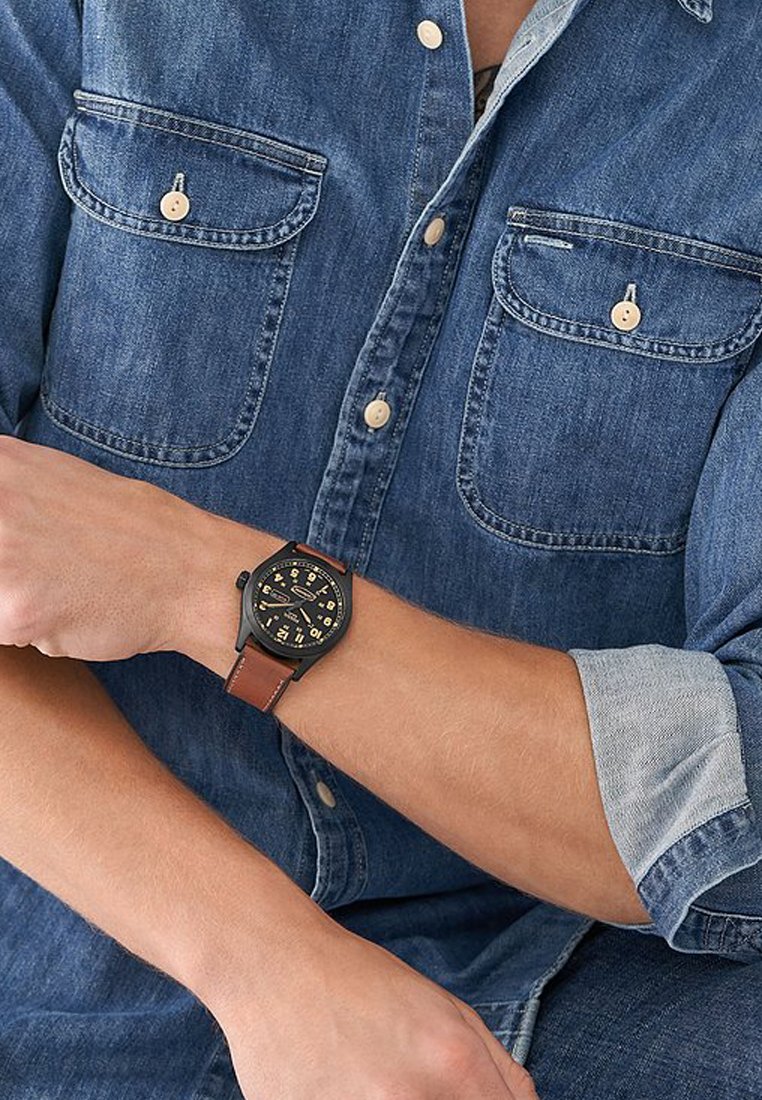 Fossil DEFENDER - Watch - stainless steel/black/black - Zalando.de