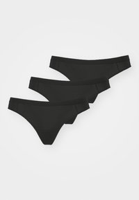 aerie FLAT THONG 3 PACK - String - true black/svart - Zalando.no