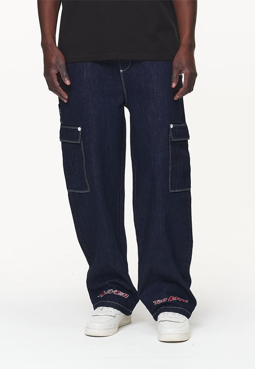 Obey Clothing BIG WIG CARGO DENIM PANT - Jeans Relaxed Fit - stone blue ...
