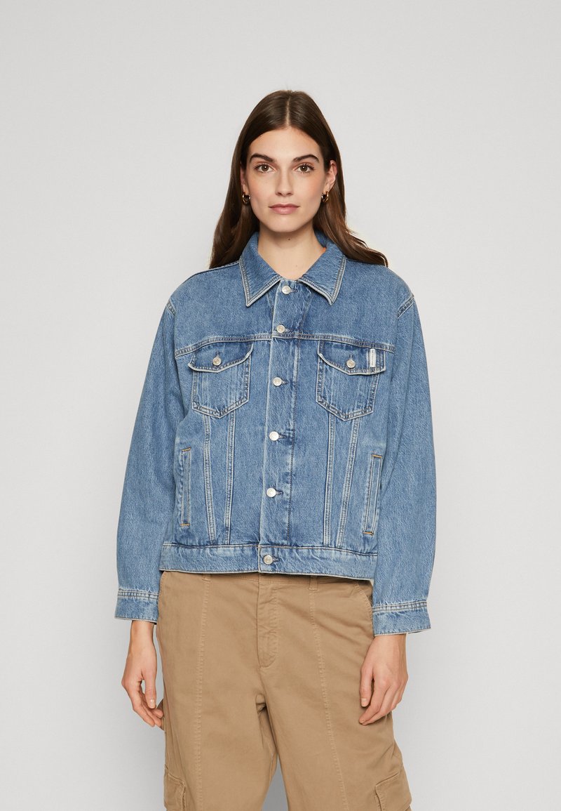 Marc O'Polo DENIM JACKET OVERSIZED FIT PATCHED FLAP POCKETS SIDE WELT ...
