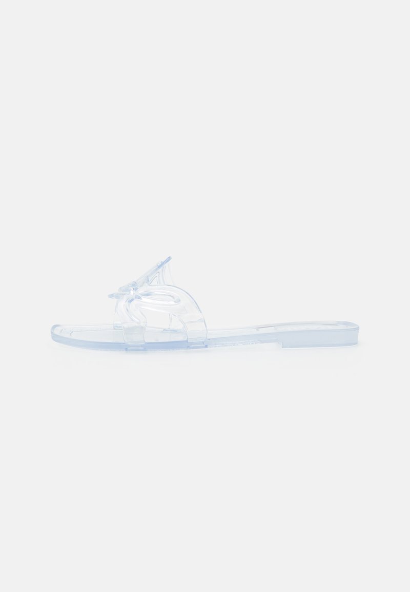 KARL LAGERFELD SIGNATURE SLIDE - Pool slides - light blue - Zalando.de