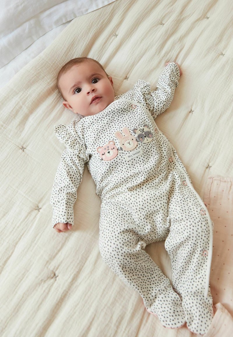 Next 3 PACK - Sleep suit - pink mono character/neon pink - Zalando.de