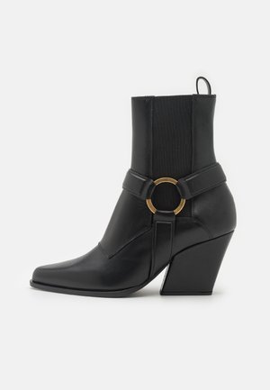 Barbour ELSA - Cowboy-/Bikerstiefelette - black/schwarz - Zalando.ch