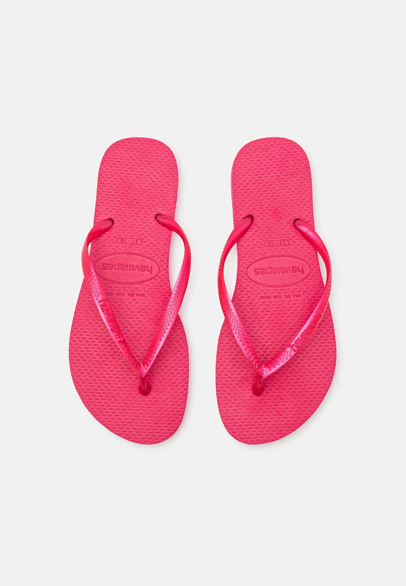 Havaianas SLIM - Tåsandaler - pink fever/ljusrosa - Zalando.se