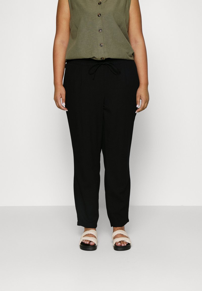 Vero Moda Curve VMJESMILO ANKLE PANTS - Pantalon classique - black/noir - ZALANDO.BE
