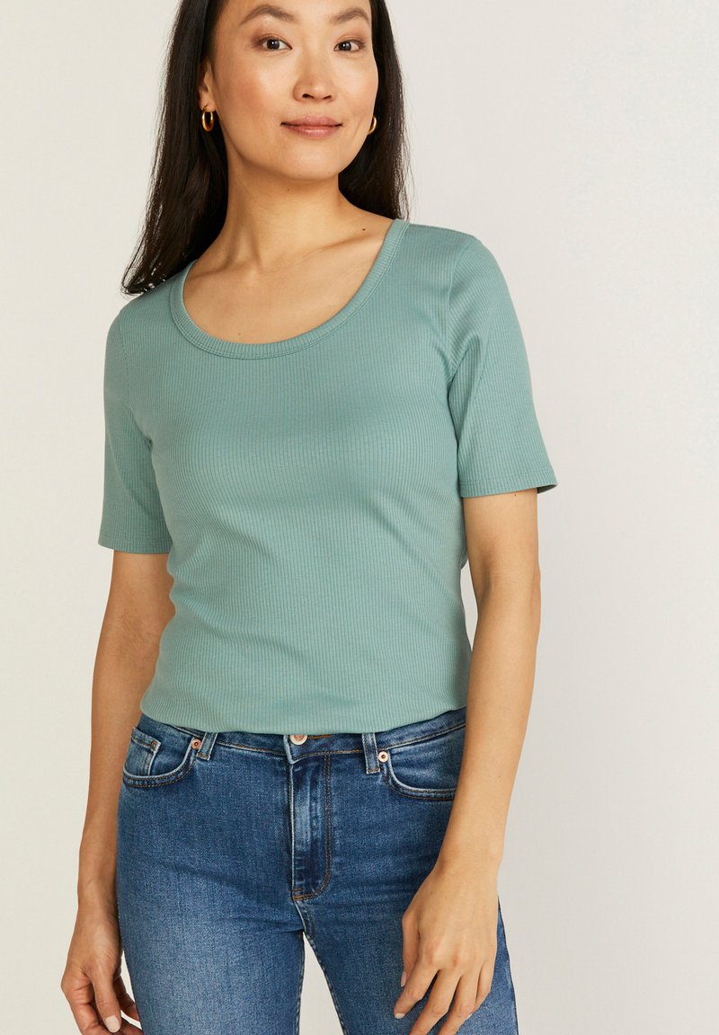 Dobber KAYLA - T-Shirt basic - green/grün - Zalando.de