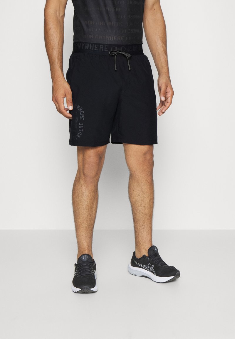 Under Armour RUN EVERYWHERE SHORT - kurze Sporthose - black/beta ...