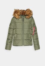 Alpha Industries PUFFER ALPHA - Winter jacket - sage green/olive ...