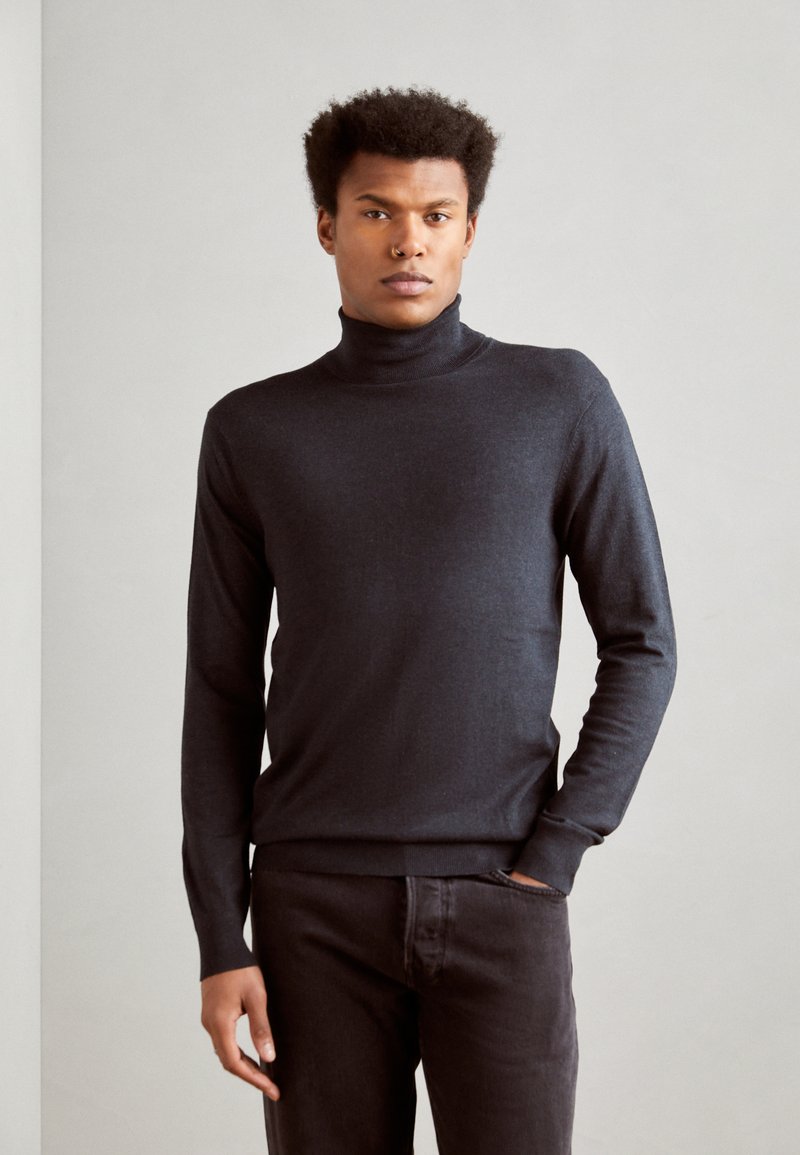 Scotch & Soda ESSENTIALS TURTLE - Jersey de punto - anthracite/gris ...
