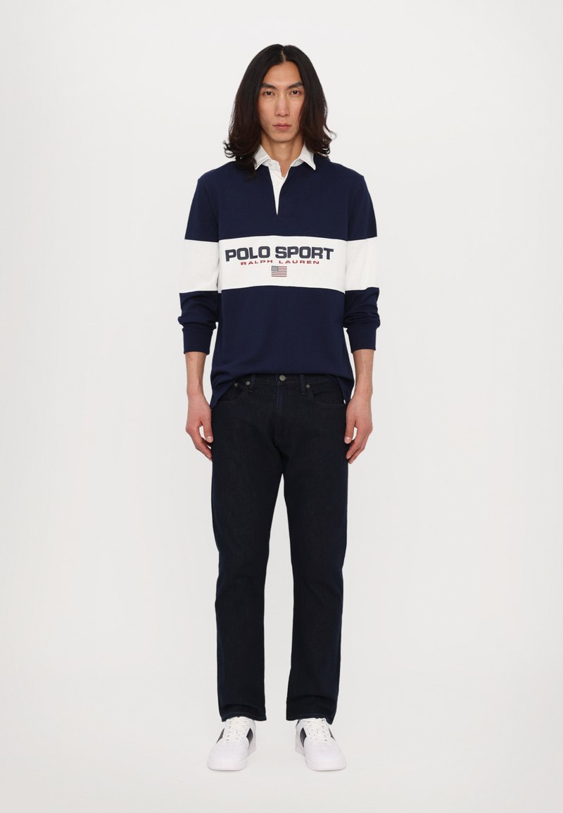 Polo Ralph Lauren LONG SLEEVE RUGBY UNISEX - Piké - cruise navy multi/mörkblå - Zalando.se