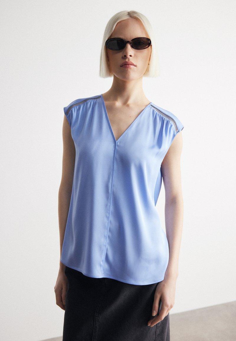 BOSS BINADI - T-Shirt print - bright blue/blau - Zalando.de