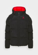 Jordan PUFFER JACKET - Winter jacket - black/fire red/black - Zalando.co.uk