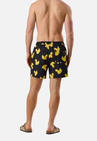Blount & Pool BEACH STRETCH SHORTS - Badeshorts - black/yellow duck ...