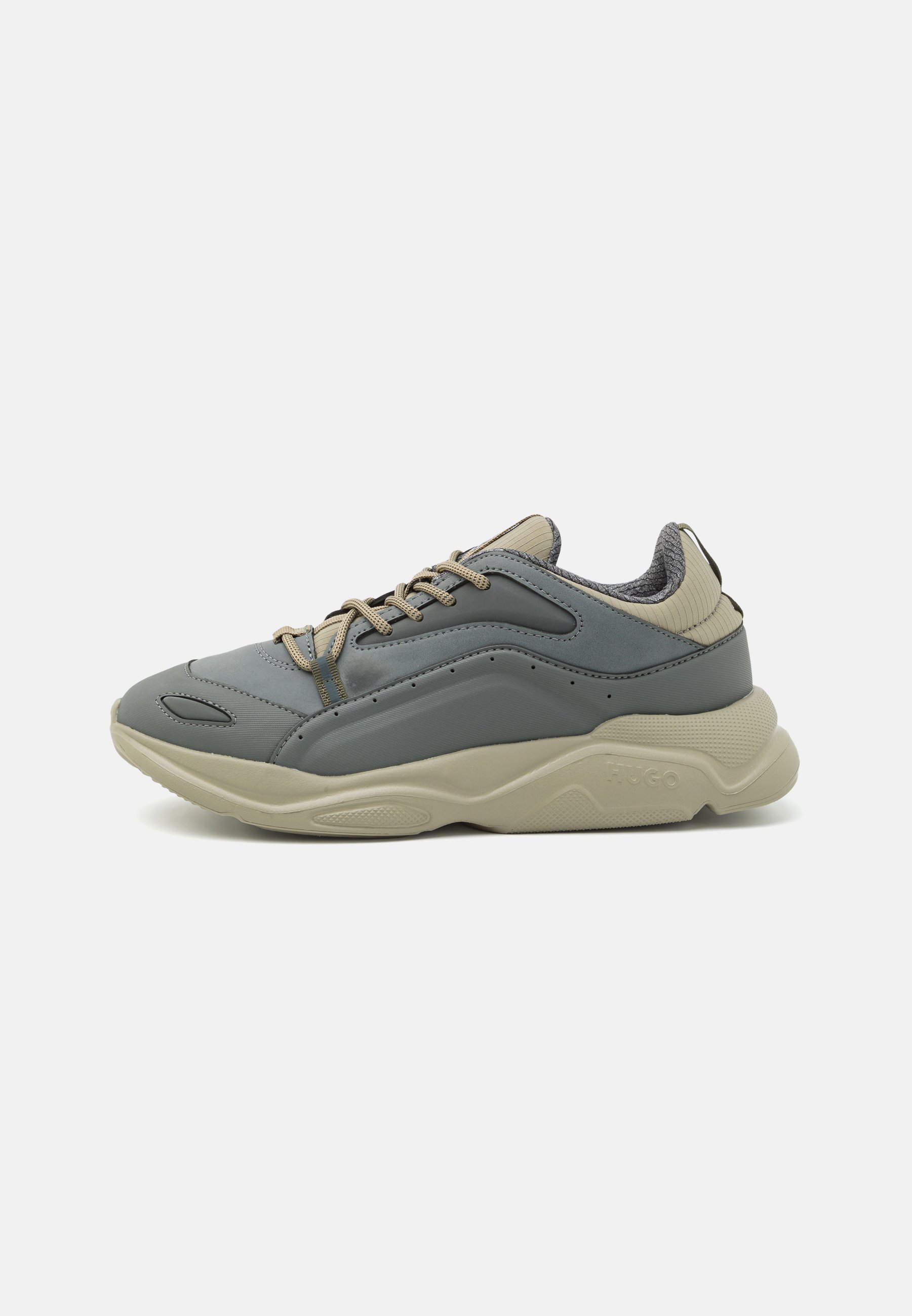 HUGO LEON Baskets basses dark grey gris fonce ZALANDO.FR
