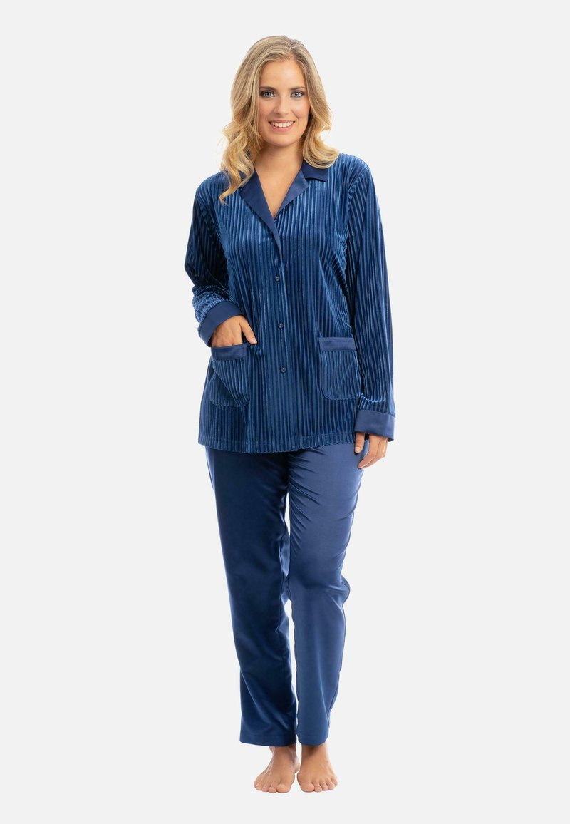 LOHE LARGA SET - Pijama - dark blue/azul marino - Zalando.es