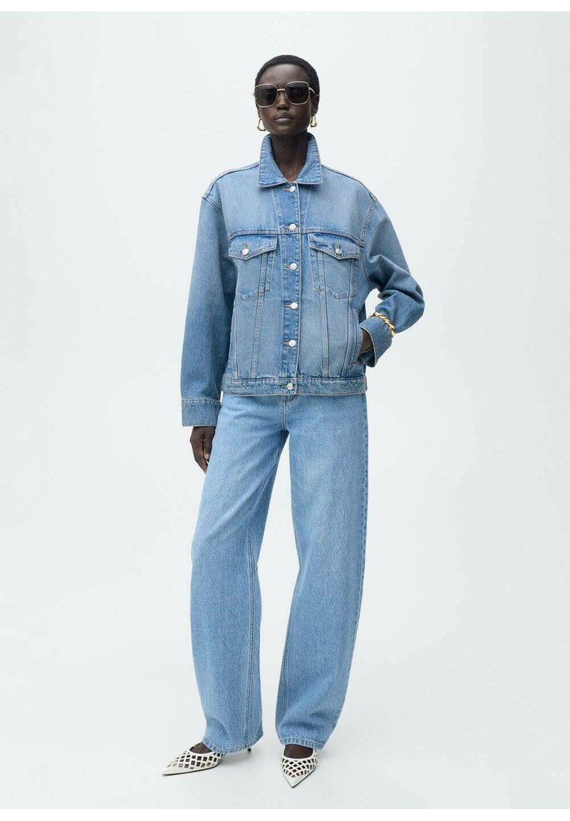 Mango Denim jacket - medium blue/blue denim - Zalando.co.uk