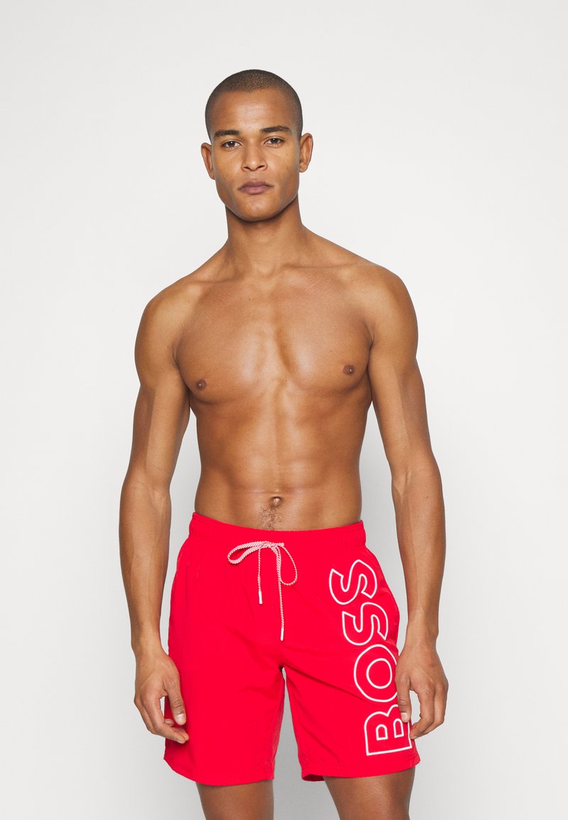 BOSS WHALE - Badeshorts - bright red/rot - Zalando.de