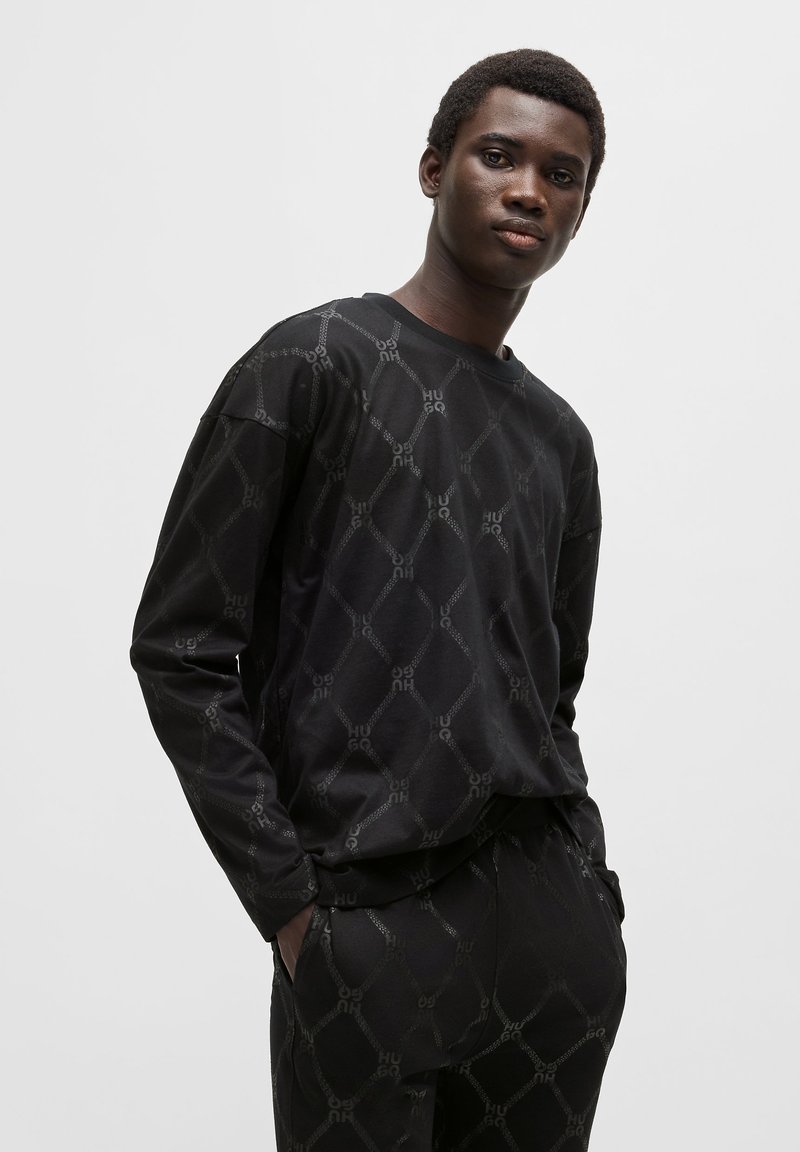 HUGO CHAIN MONOGRAM - Pyjama - black/schwarz - Zalando.de