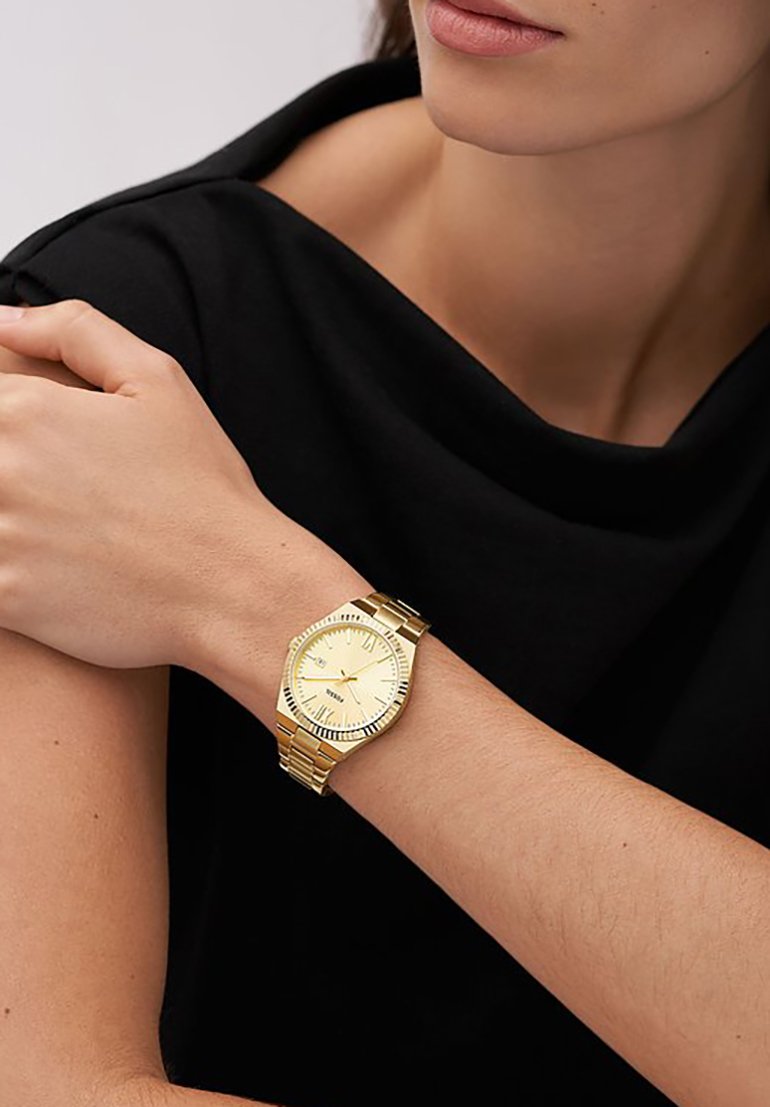 Fossil Scarlette 38mm Watch Stainless Steel Gold Gold Coloured