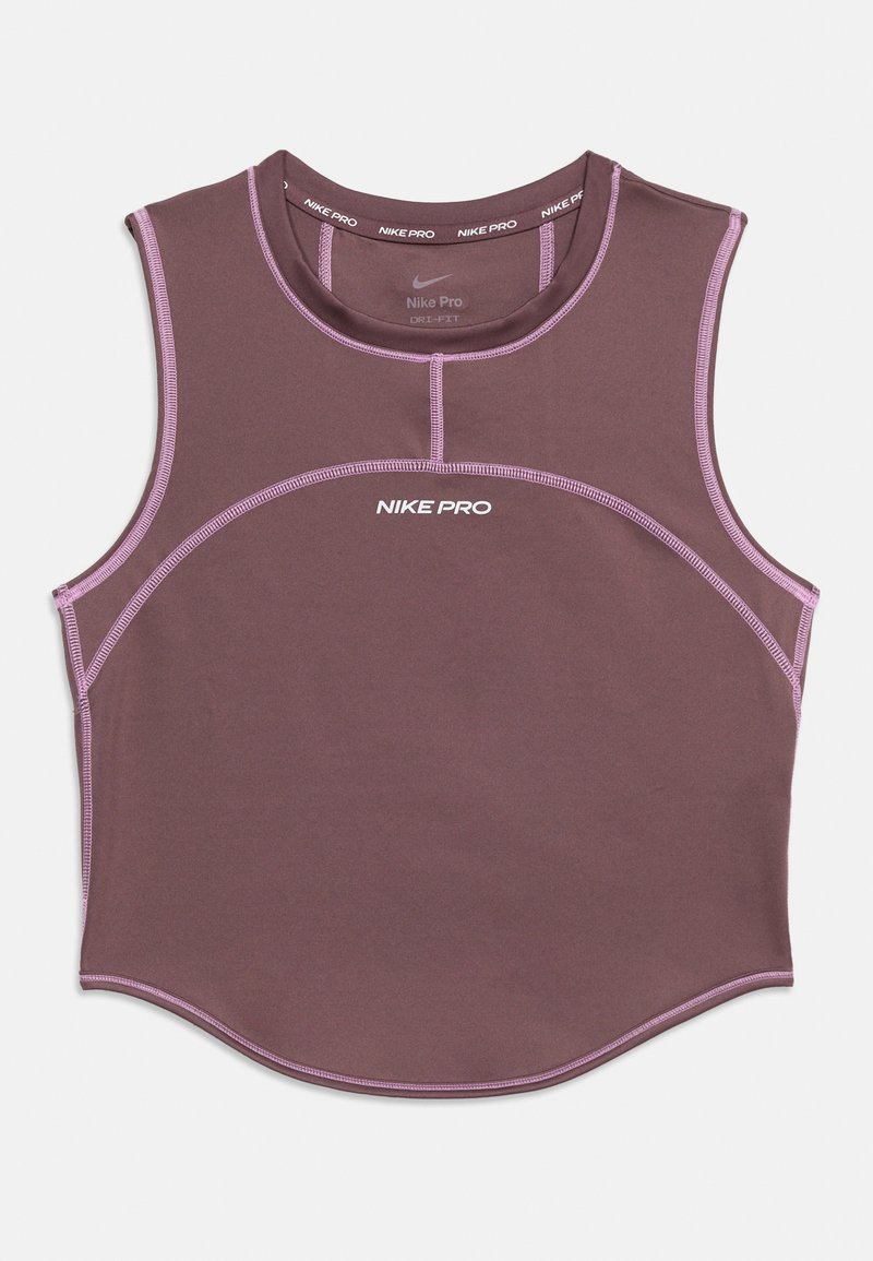 Nike Performance DRY FIT TOP - Top - magenta/white/brun - Zalando.dk
