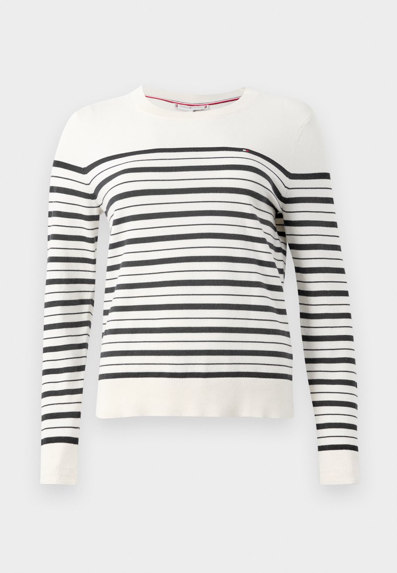 Tommy Hilfiger JERSEY CREW NECK JUMPER - Stickad tröja - calico/dark ...