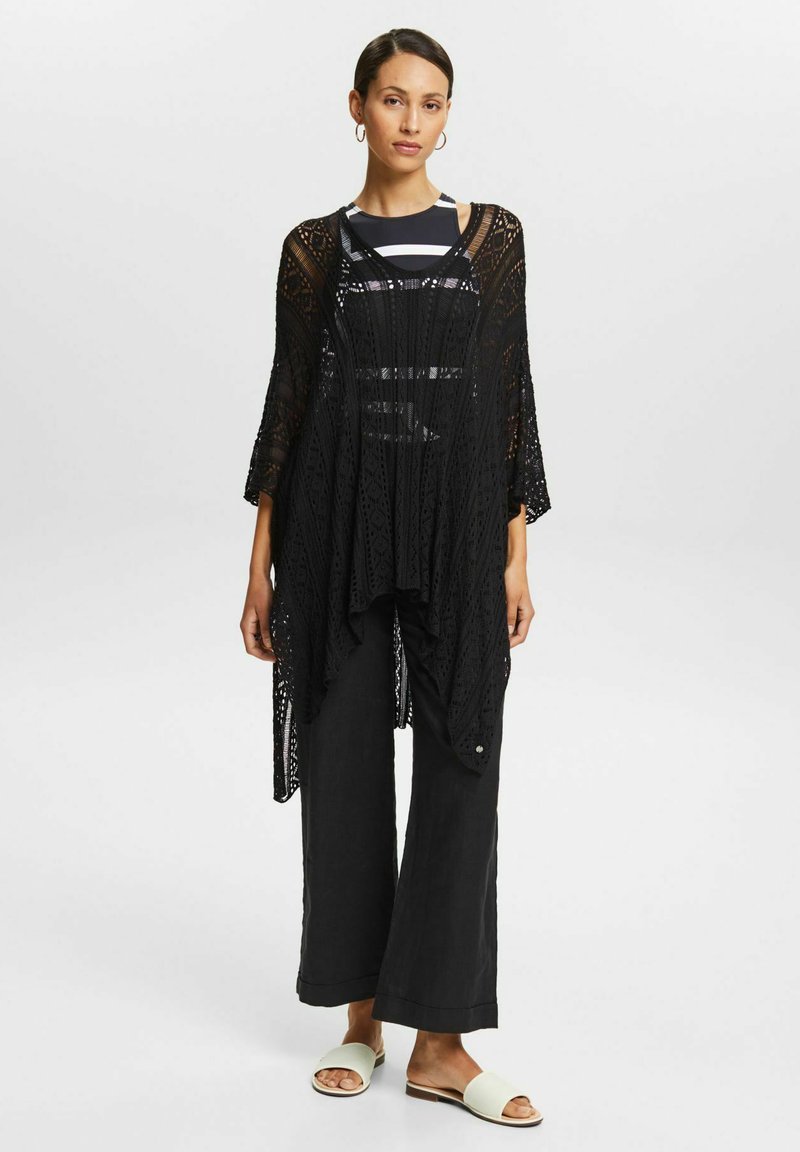 Esprit mit seitlichem Bindedetail - Cape - black - Zalando