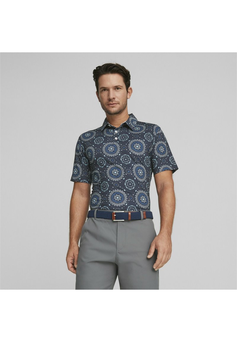 Puma MATTR RISING - Polo shirt - navy blazer lake blue/blue - Zalando.de
