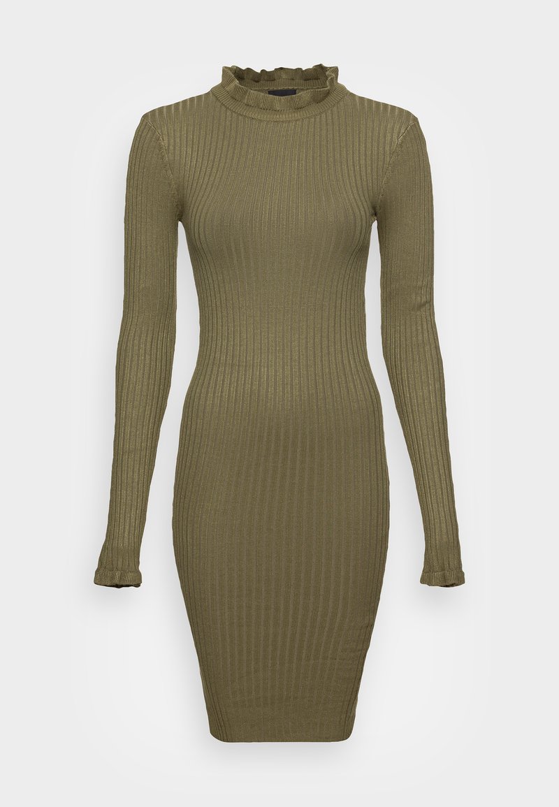 PIECES Tall PCLAISA DRESS CAMP - Shift dress - deep lichen green/dark ...