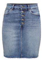 ONLY A-lijn rok - light-blue denim/lichtblauw - (Pre-owned) - Zalando.nl