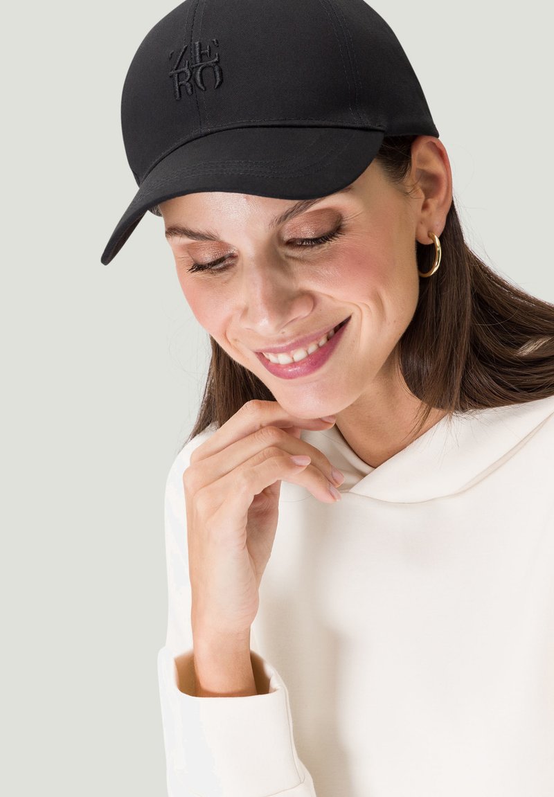 zero MIT LOGO - Cap - patch blackblack/schwarz - Zalando.at