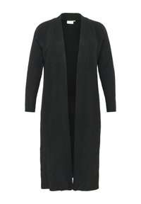 Kaffe Curve Cardigan - black deep/mottled black - Zalando