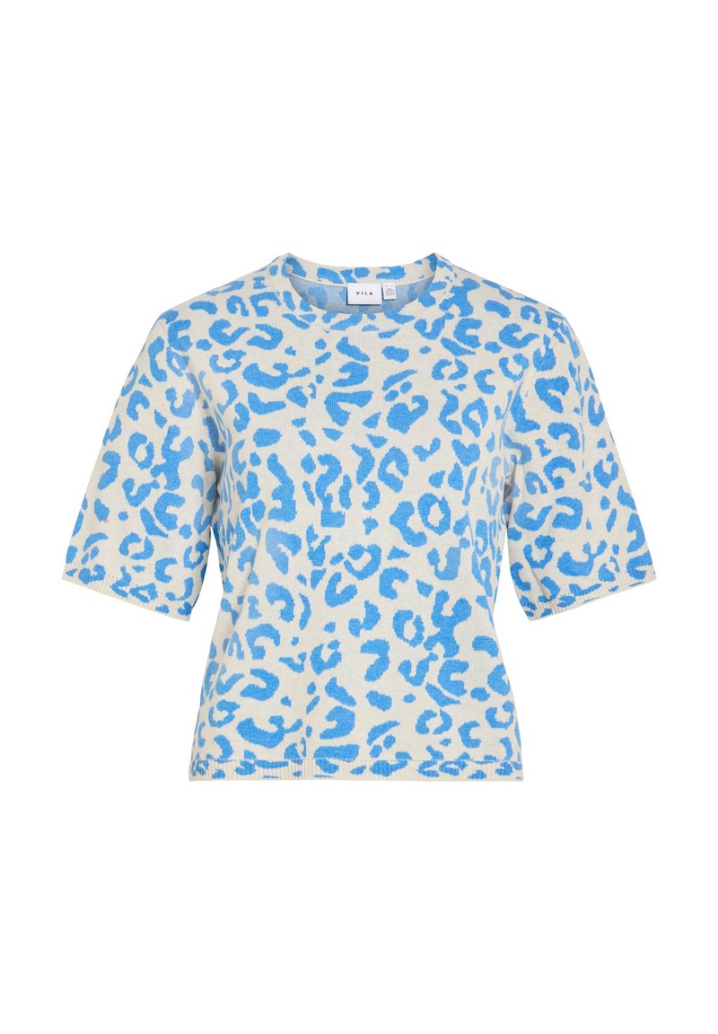 VILA VIMAYAS O NECK - T-Shirt print - super light natural melan pattern ...