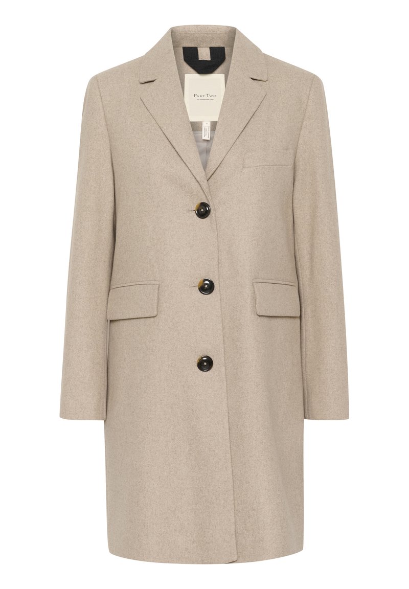 Part Two LEANETTE - Klassisk frakke - light beige melange/beigemeleret ...