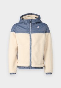 K-Way Fleece jacket - ecru/grey/blue avio/off-white - Zalando.co.uk
