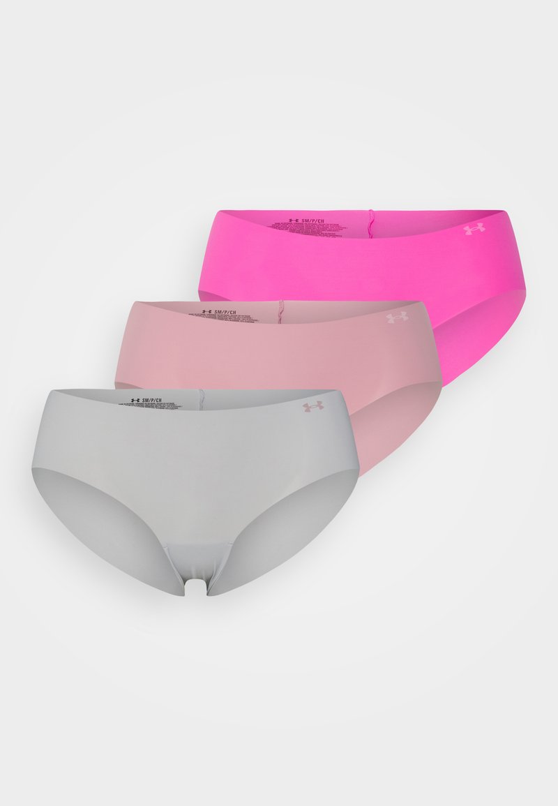 Under Armour HIPSTER 3 PACK - Briefs - pink elixir/halo gray/white/pink ...