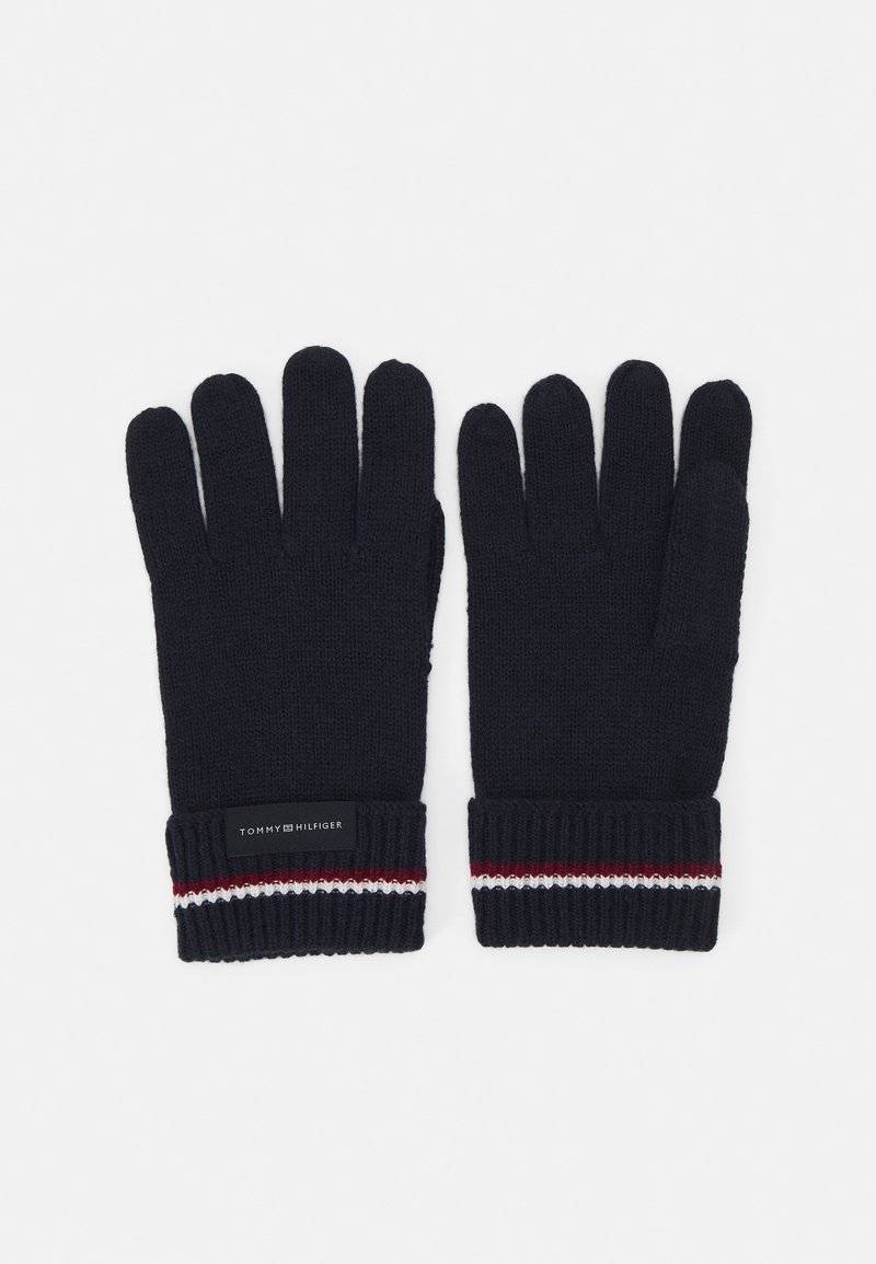 Tommy Hilfiger CORPORATE GLOVES UNISEX - Gants - space blue/bleu - ZALANDO.FR