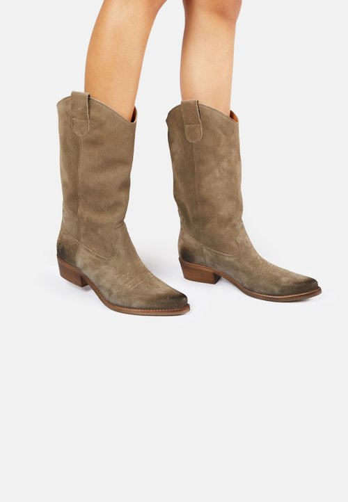 Felmini Wide Fit Cowboy-/Bikerboot - couro/ocker - Zalando.ch