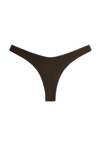 OYSHO U-CUT CRINKLE BRAZILIAN - Bas de bikini - dark brown/marron foncé ...
