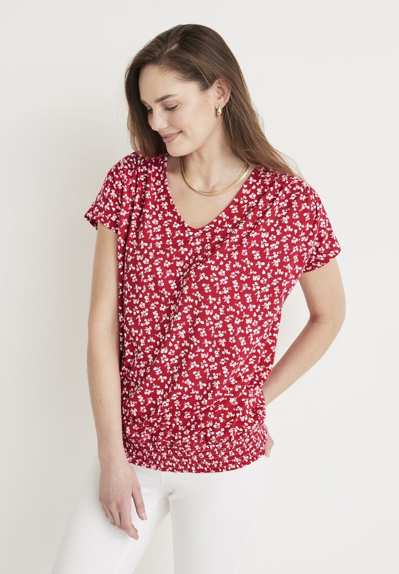 Cellbes of Sweden WITH SMOCKING - T-shirt print - red blonde/rood ...