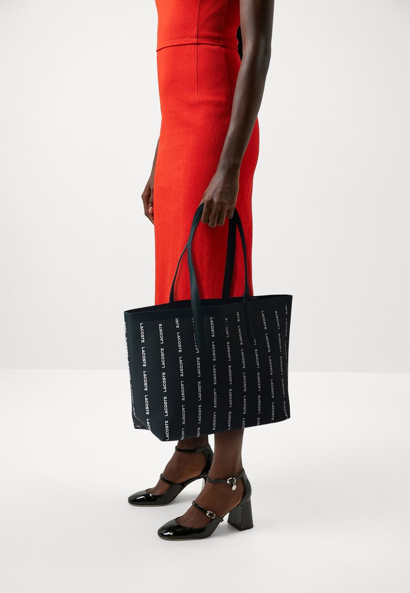 Lacoste Tote bag - sinople farine noir/dark green - Zalando.co.uk