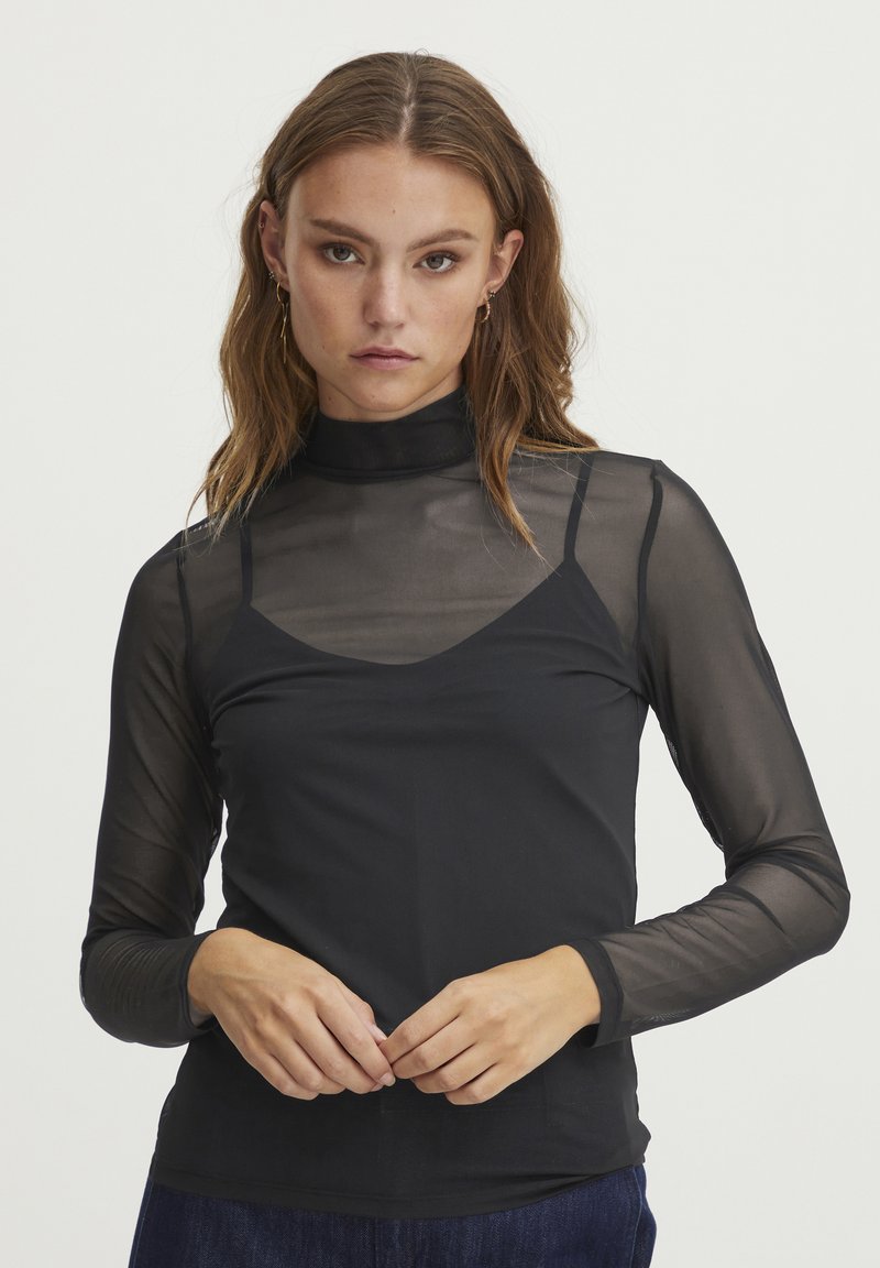 PULZ DANA - Blouse - black beauty/black - Zalando.ie