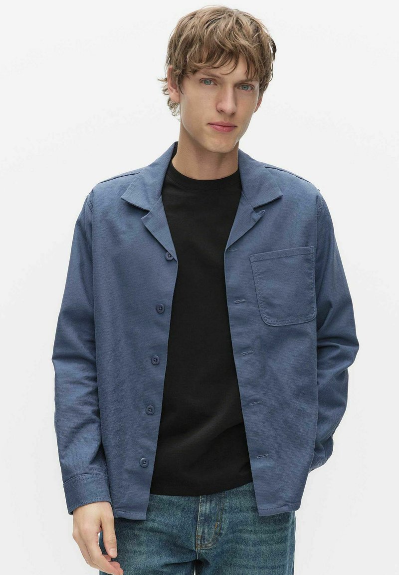 Dobber MARC OVERSHIRT - Summer jacket - vintage indigo/blue - Zalando