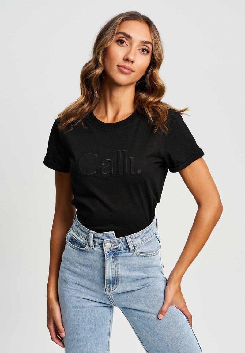 CALLI T-Shirt print - black blk logo/schwarz - Zalando.at